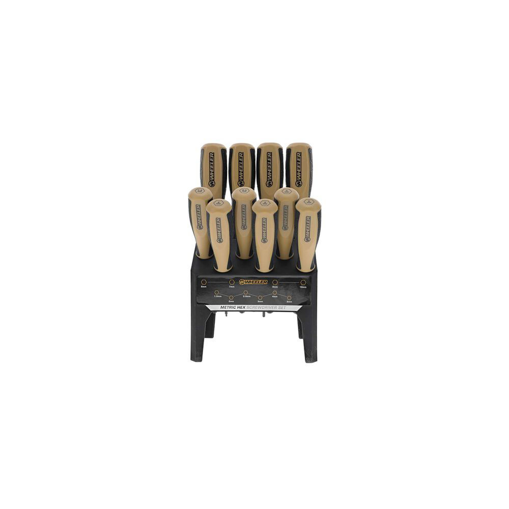 Wheeler 10 Piece Metric Hex Benchtop Screwdriver Set - Brownells UK