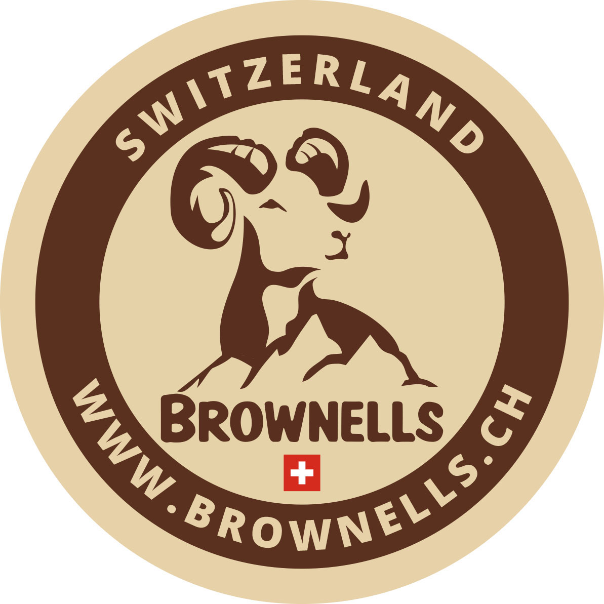 BROWNELLS EUROPE Country Sticker - Switzerland - Brownells UK