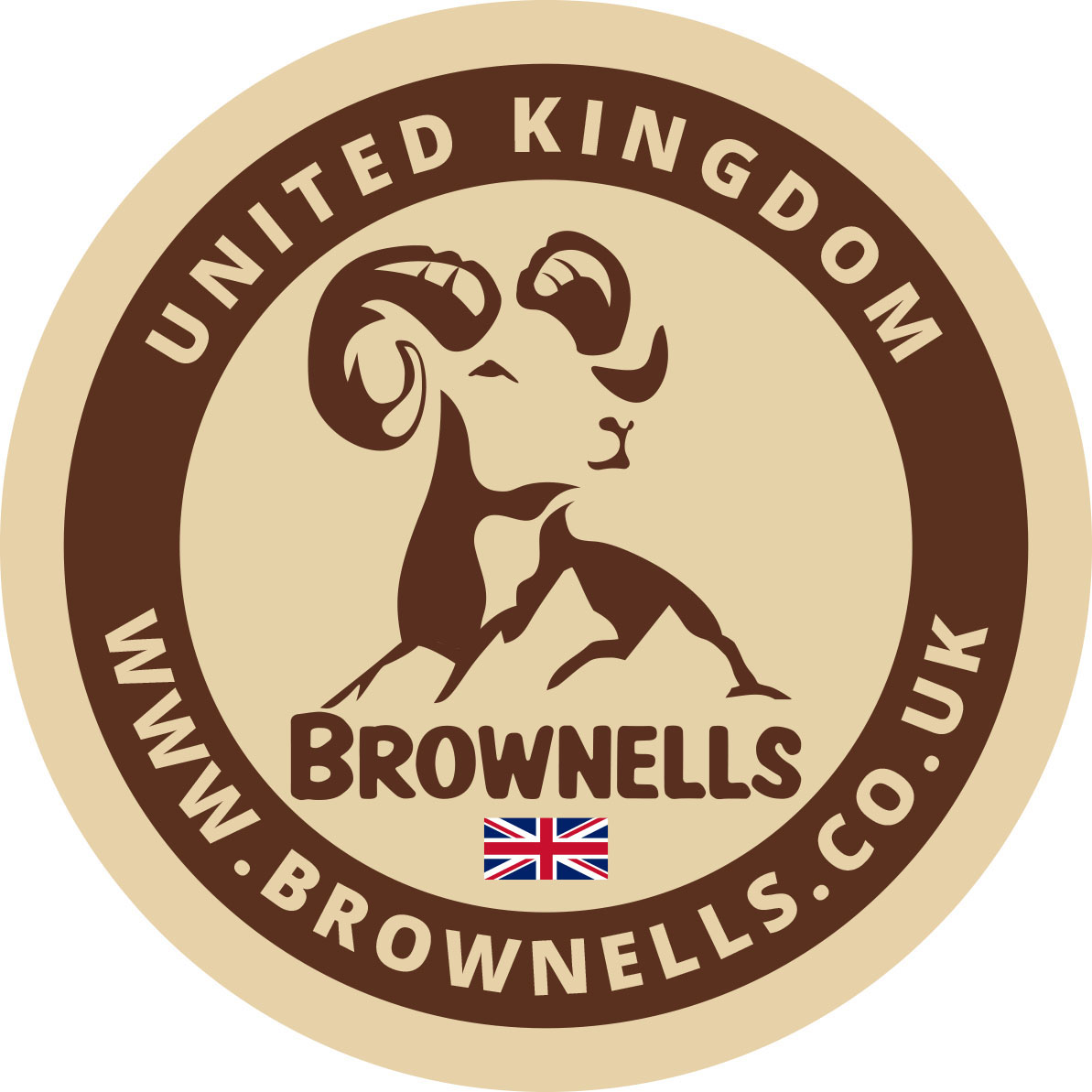 BROWNELLS EUROPE Country Sticker - UK - Brownells UK