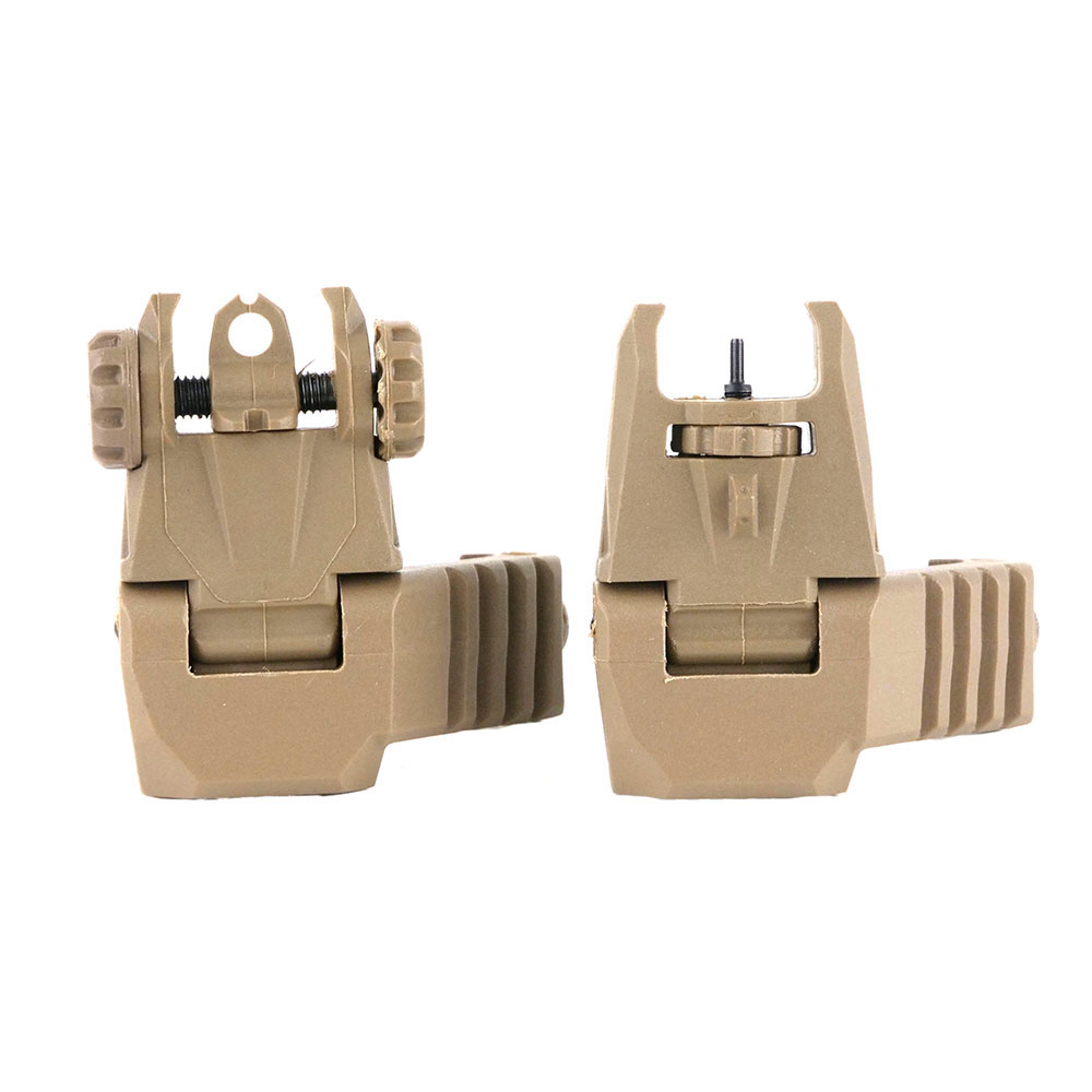GERMAN TACTICAL SYSTEMS Offset AR-15 Flip-Up Sight Set FDE - Brownells UK