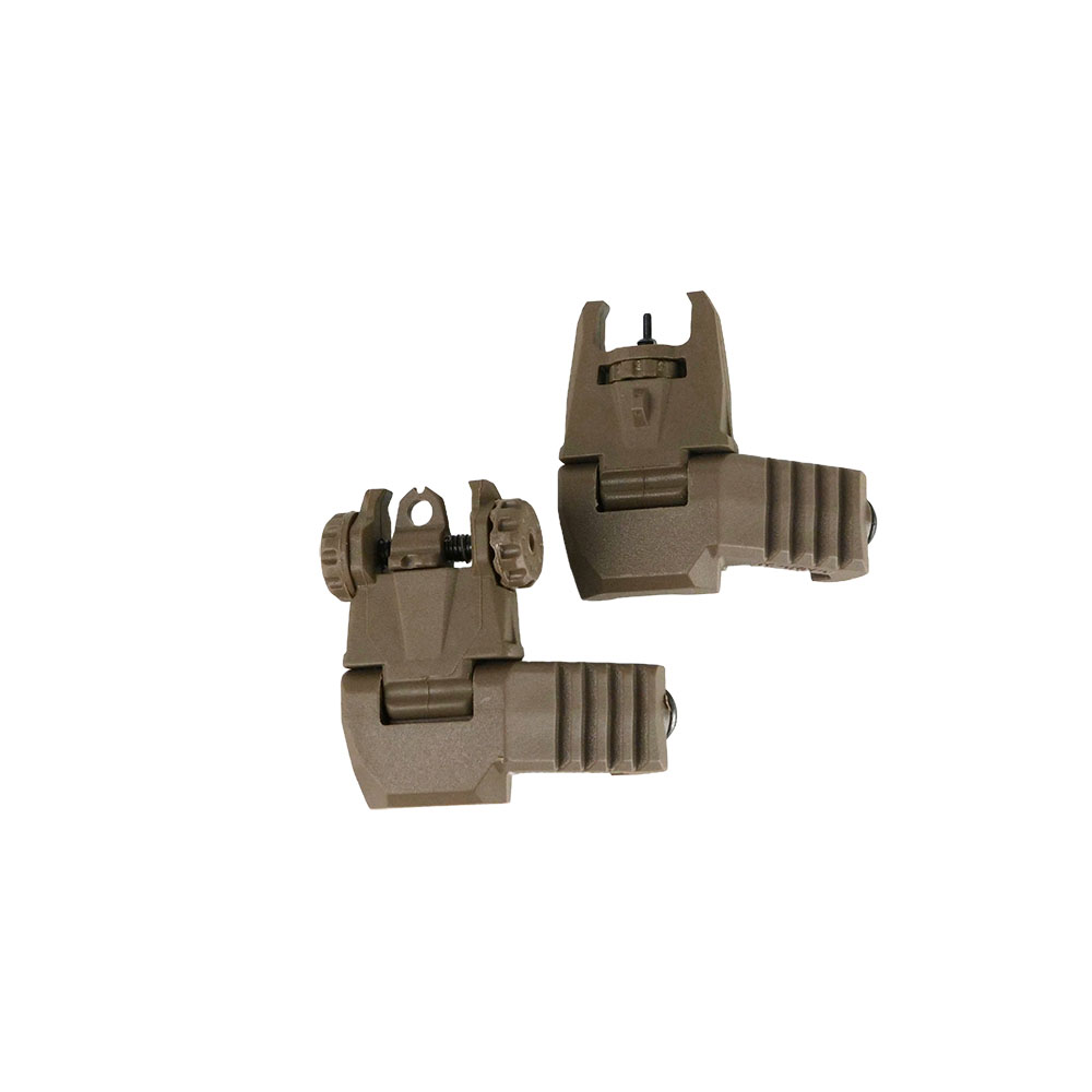 GERMAN TACTICAL SYSTEMS Offset AR-15 Flip-Up Sight Set FDE - Brownells UK