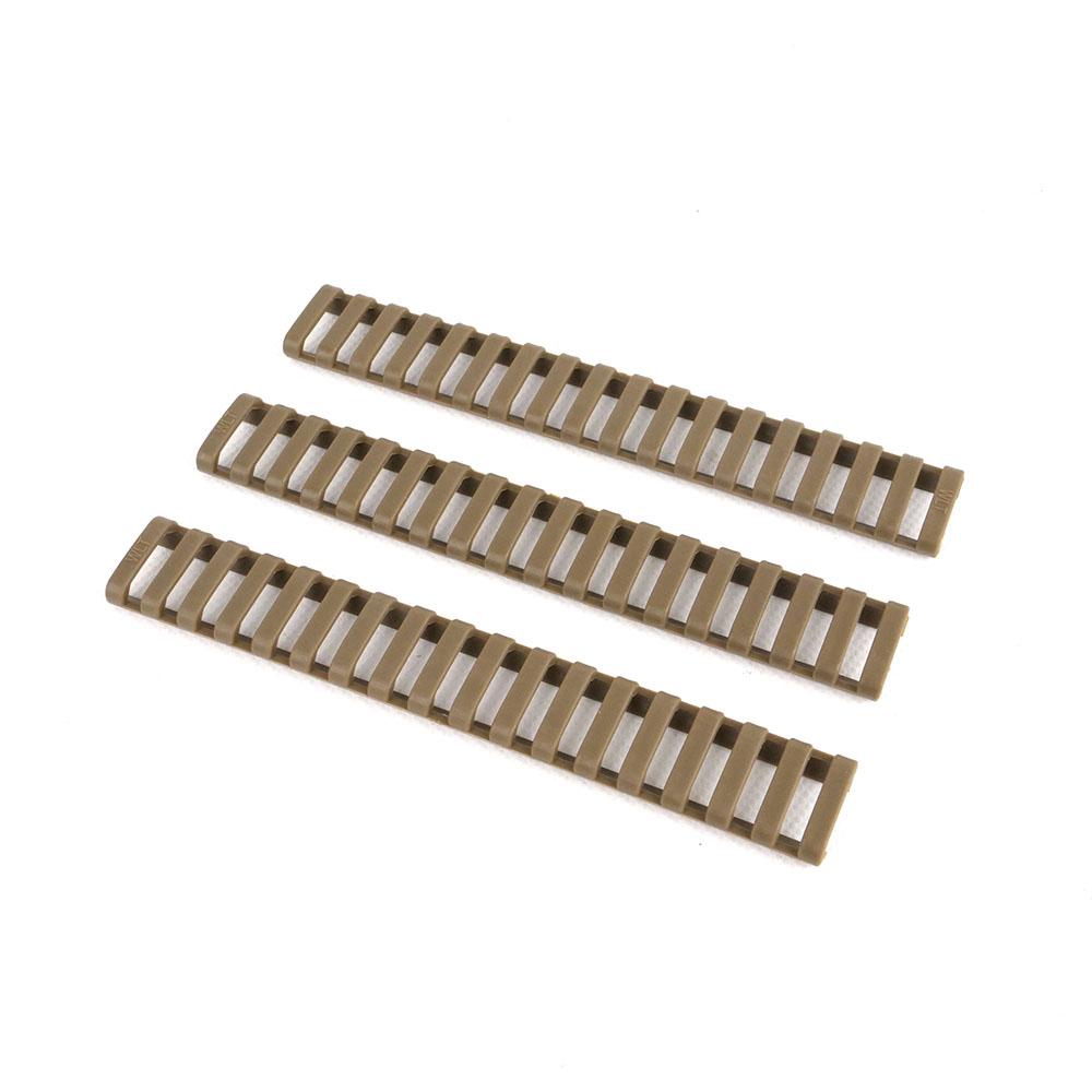 GERMAN TACTICAL SYSTEMS Ladder Picatinny Rail Cover 18-SLOT FDE 3er ...