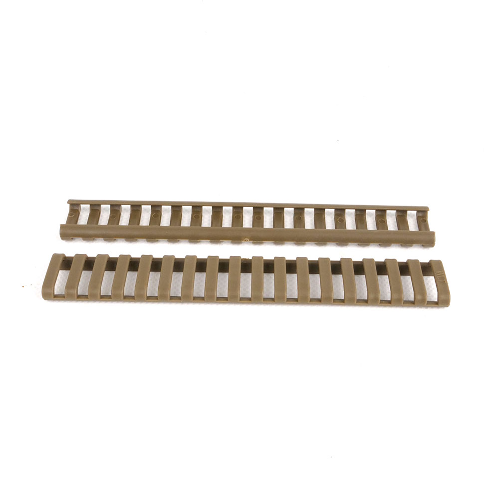 GERMAN TACTICAL SYSTEMS Ladder Picatinny Rail Cover 18-SLOT FDE ...