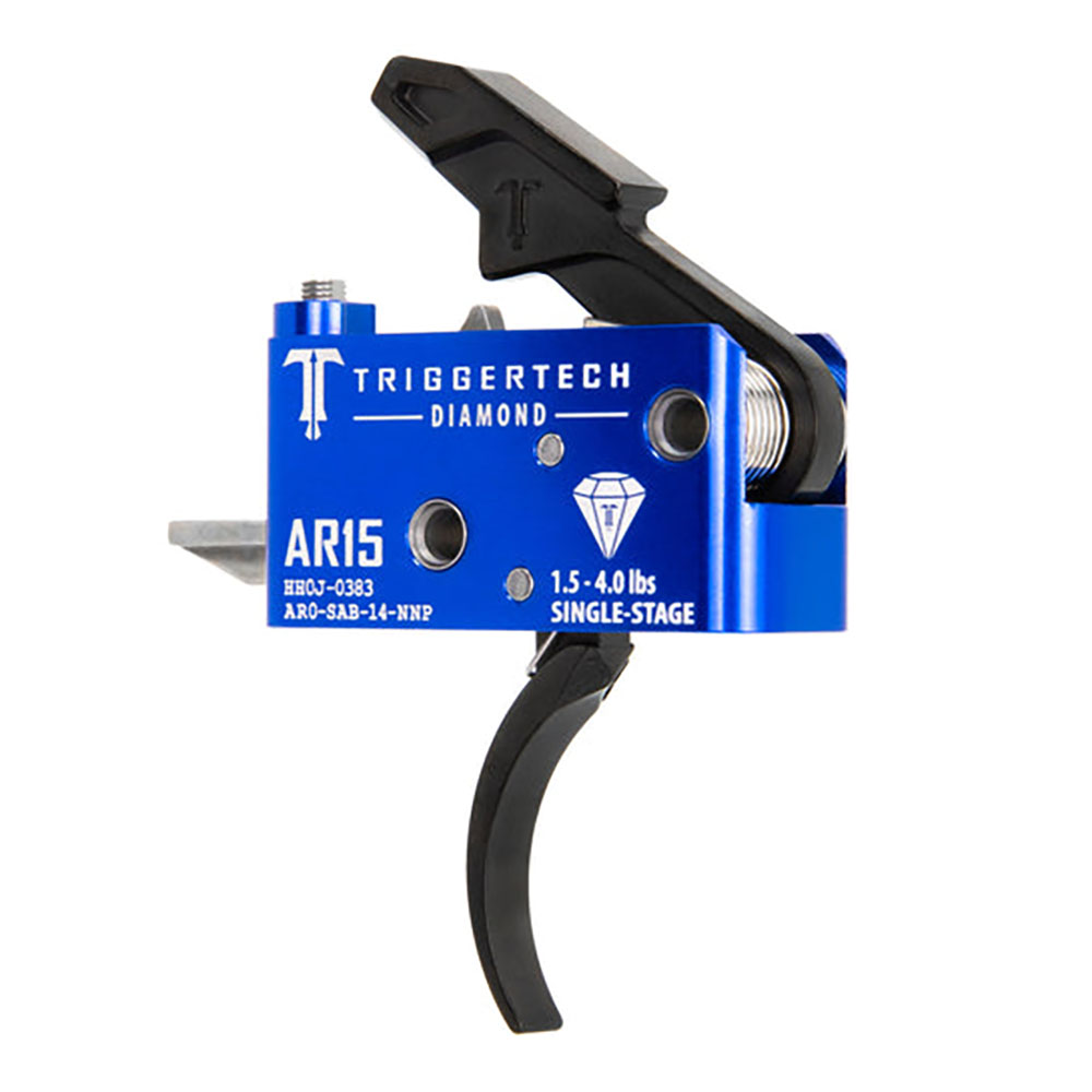 Triggertech AR15 - Single-Stage Diamond Black Pro Curved - Brownells UK