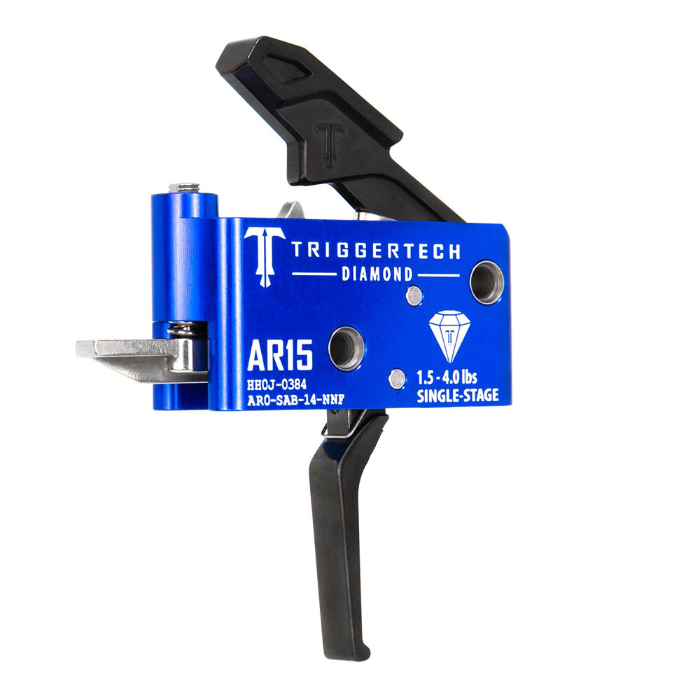 Triggertech AR15 - Single-Stage Diamond Black Straight Flat - Brownells UK