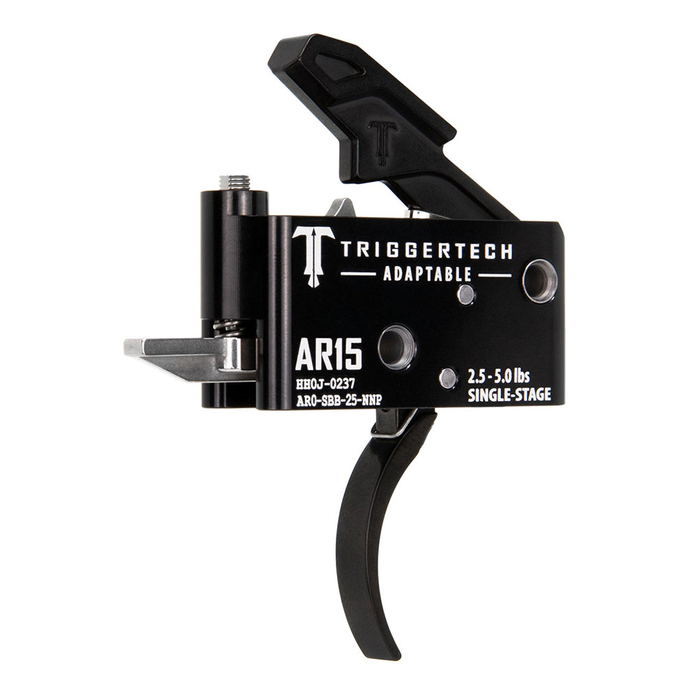 Triggertech AR15 - Single-Stage Adaptable Black Pro Curved - Brownells UK