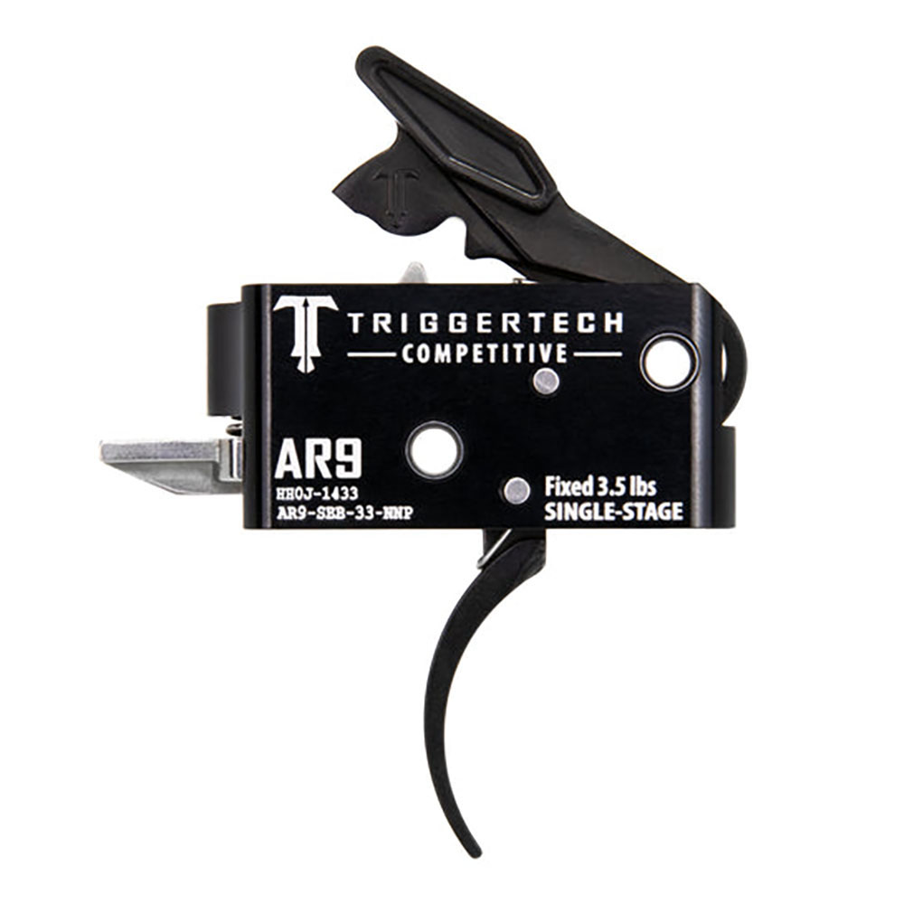Triggertech AR9 Single-Stage Black Competitive Pro Curved - Brownells UK