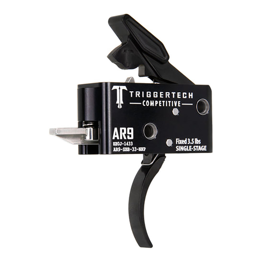 Triggertech AR9 Single-Stage Black Competitive Pro Curved - Brownells UK