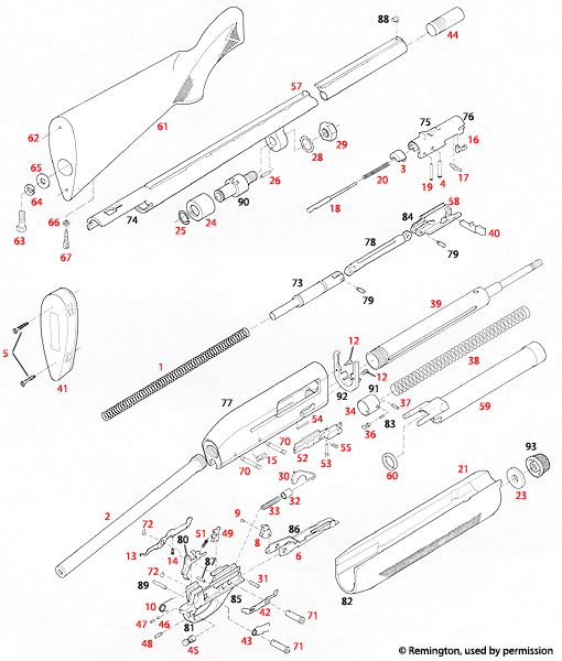 Remington® SP10 Schematic - Brownells UK
