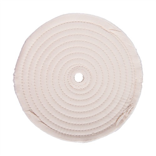 WHEELS BROWNELLS MUSLIN POLISH WHEEL, STITCHED, 8" X 3/8" THICK, 5/8 ...