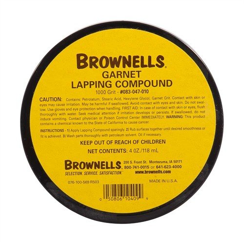 COMPOUNDS BROWNELLS GK-10 GARNET LAPPING COMPOUND 1,000 GRIT - Brownells UK