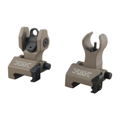 TROY INDUSTRIES AR-15 FLIP-UP HK-STYLE FRONT SIGHT SET DARK EARTH ...