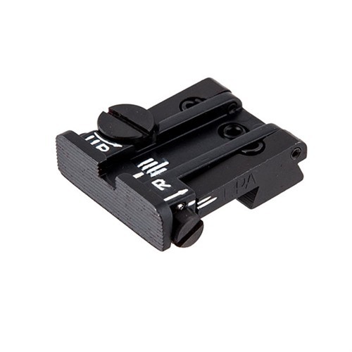L.P.A. SIGHTS COLT 70/80/90 BLACK SERRATED ADJUSTABLE REAR SIGHT ...