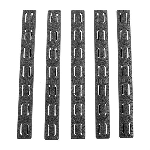 AR-15 BRAVO COMPANY RAIL PANEL KIT 5-PACK KEYMOD RUBBER BLACK 5.5 ...