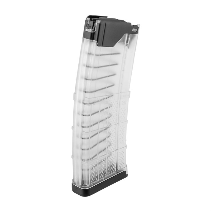 L5AWM TRANSLUCENT CLEAR 30-RD MAGAZINES AR-15 L5AWM Translucent Clear ...