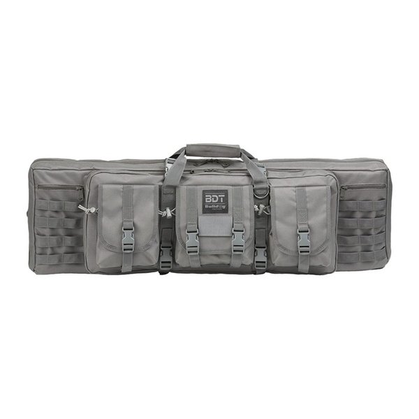 BULLDOG CASES BDT ELITE DOUBLE TACTICAL RIFLE BAG 43" SEAL GRAY ...