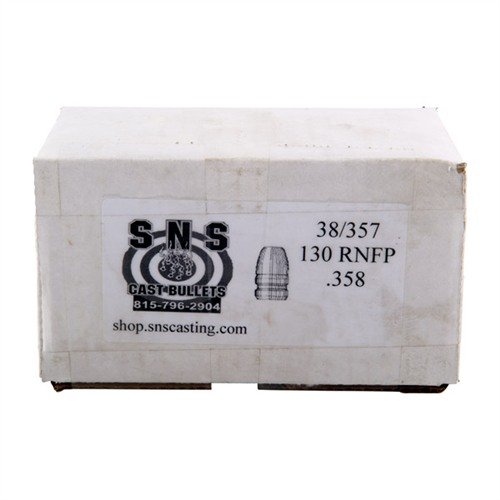 .38 CALIBER HANDGUN SNS CAST BULLETS CAST 38 CAL (.358") 130GR ROUND ...