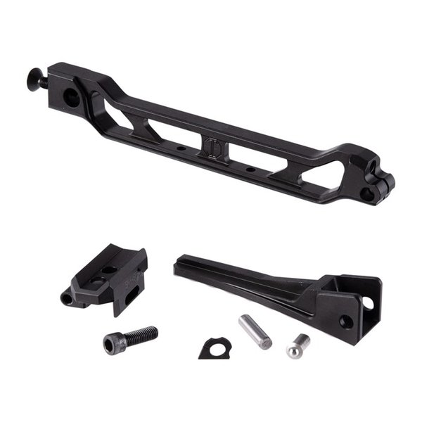 JMAC CUSTOMS 8-INCH RAISED ARM BAR WITH FOLDING BUTTPLATE FOR SAM7SF ...