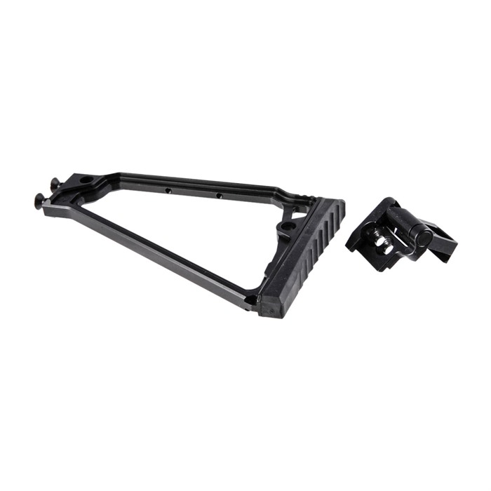 WITH RISE JMAC CUSTOMS TS-8R TRIANGLE STOCK W/RISE & JMAC 1913 FOLDING MECH BLACK - Brownells UK