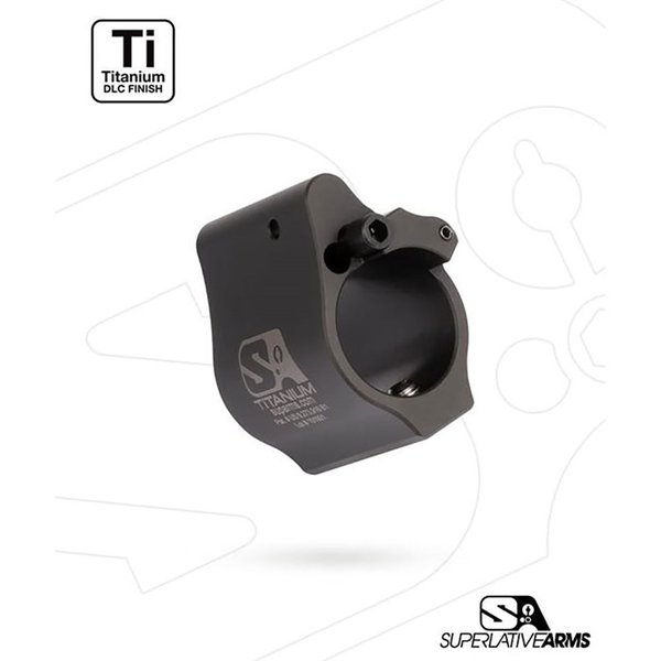 SUPERLATIVE ARMS AR-15 SOLID TITANIUM ADJUSTABLE GAS BLOCK .875" BLACK ...