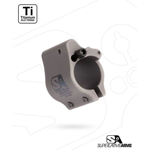 SUPERLATIVE ARMS AR-15 CLAMP ON TITANIUM ADJUSTABLE GAS BLOCK .625 ...