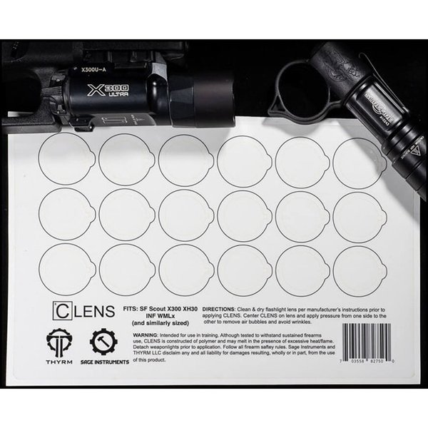 LENS PROTECTION FOR FLASHLIGHTS AND WEAPON LIGHTS THYRM LLC CLENS 18S ...