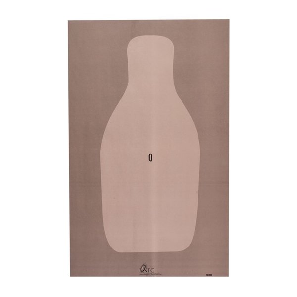 QUALIFICATION NATIONAL TARGET FBI Q TARGETS 100/PACK - Brownells UK