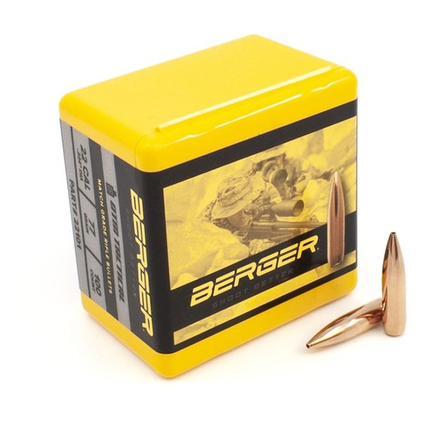 TACTICAL OTM BERGER BULLETS 22 CALIBER (0.224") 77GR OPEN TIP MATCH 100 ...